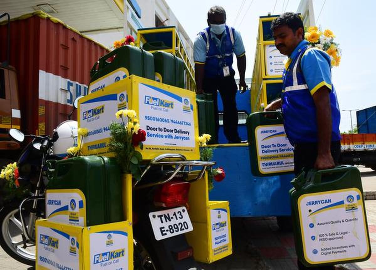 Jerrycan diesel supplies from 100 BPCL outlets in six months - The Hindu