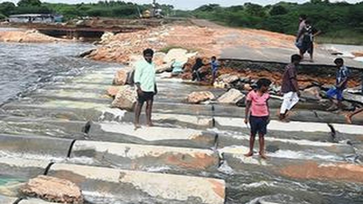 Water released from Cholavaram reservoir - The Hindu