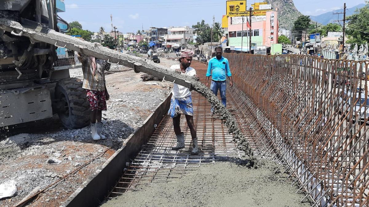 60% of work completed on the multi-crore ROB project - The Hindu