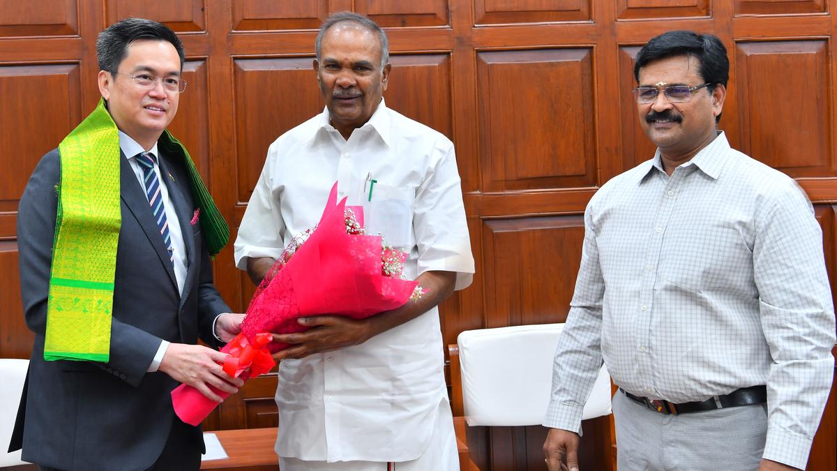 Singapore diplomat calls on Assembly Speaker, Minister - The Hindu