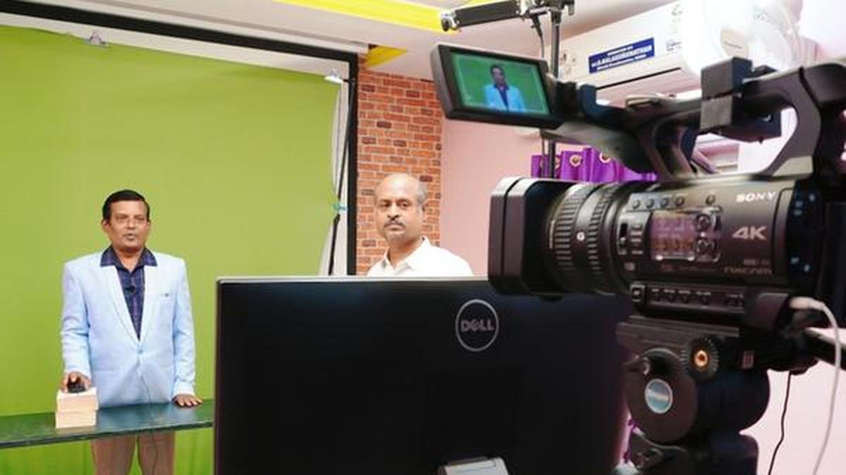 CM launches televised lessons for school students - The Hindu