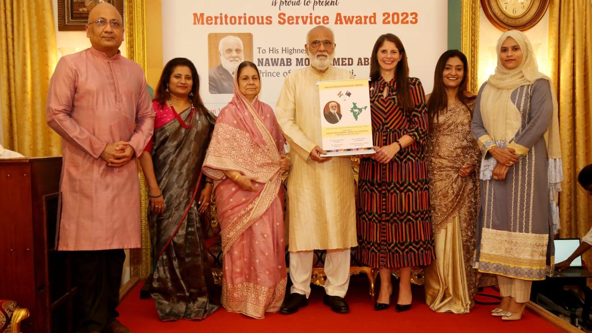 Nawab of Arcot honoured with Indo-Australian Award for Meritorious ...