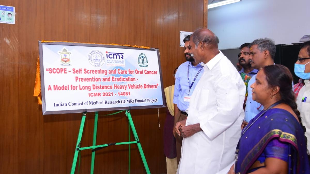 ICMR-aided project for prevention, early detection of oral cancer in ...
