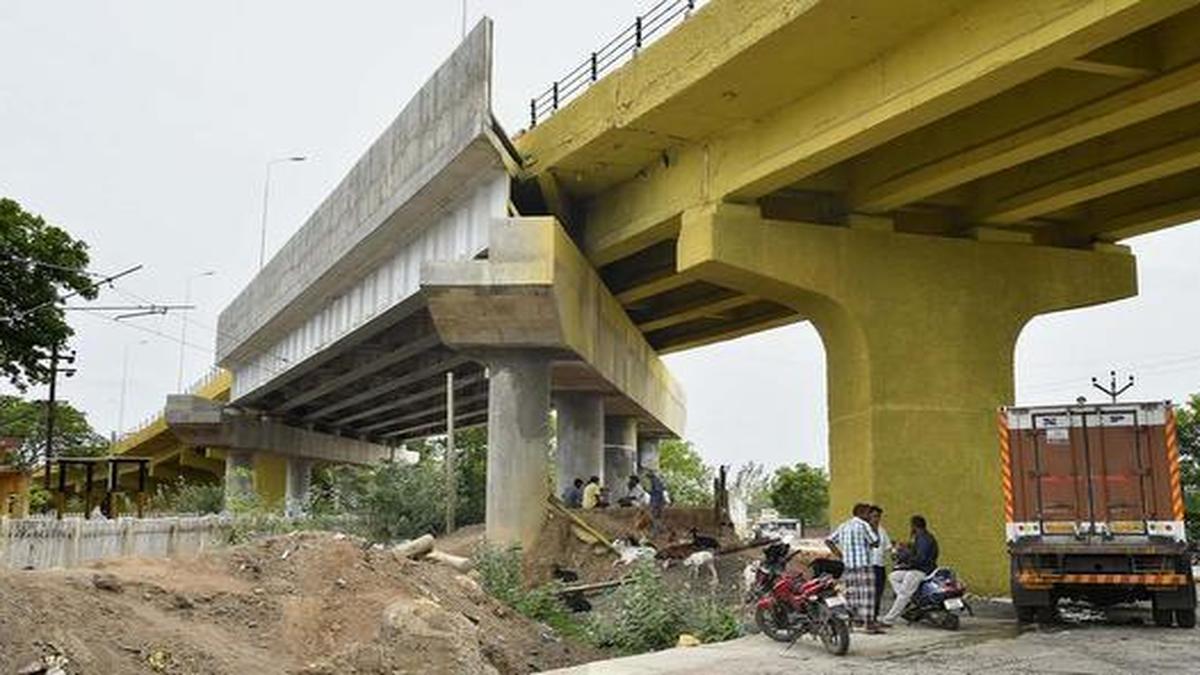 Much-delayed Katpadi railway gate flyover nearing completion - The Hindu