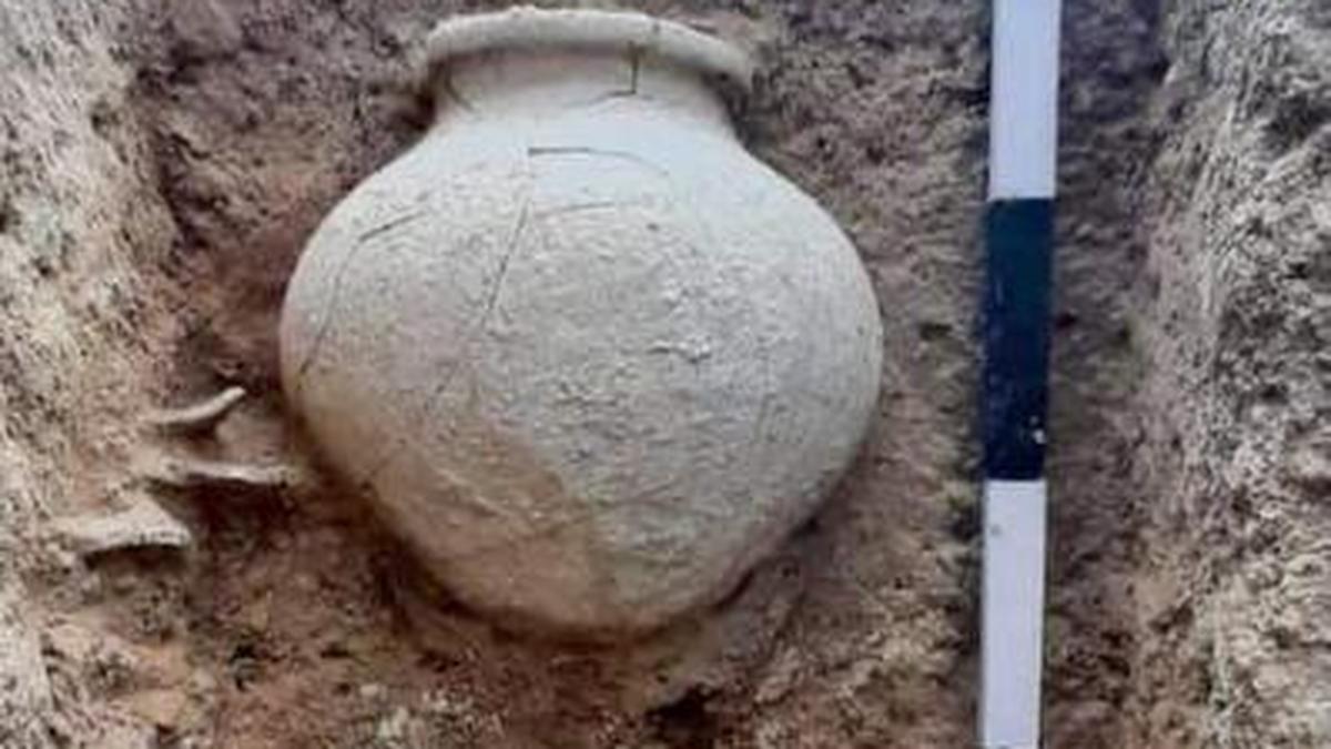 Megalithic offering pot found - The Hindu