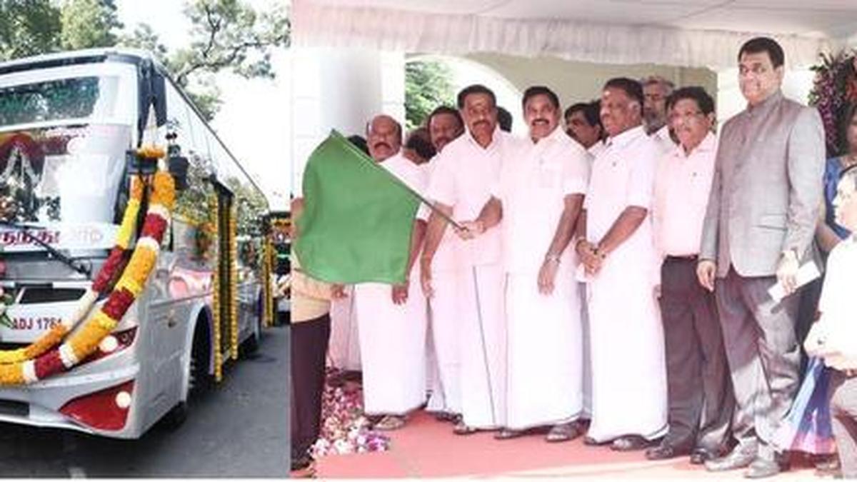 Edappadi flags off 240 new buses for State Transport Corporations - The ...