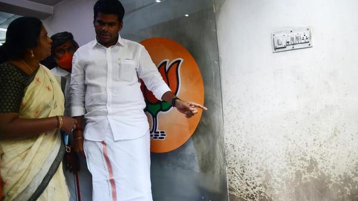 Need NIA probe into bomb attack on BJP Chennai office, says Annamalai - The Hindu