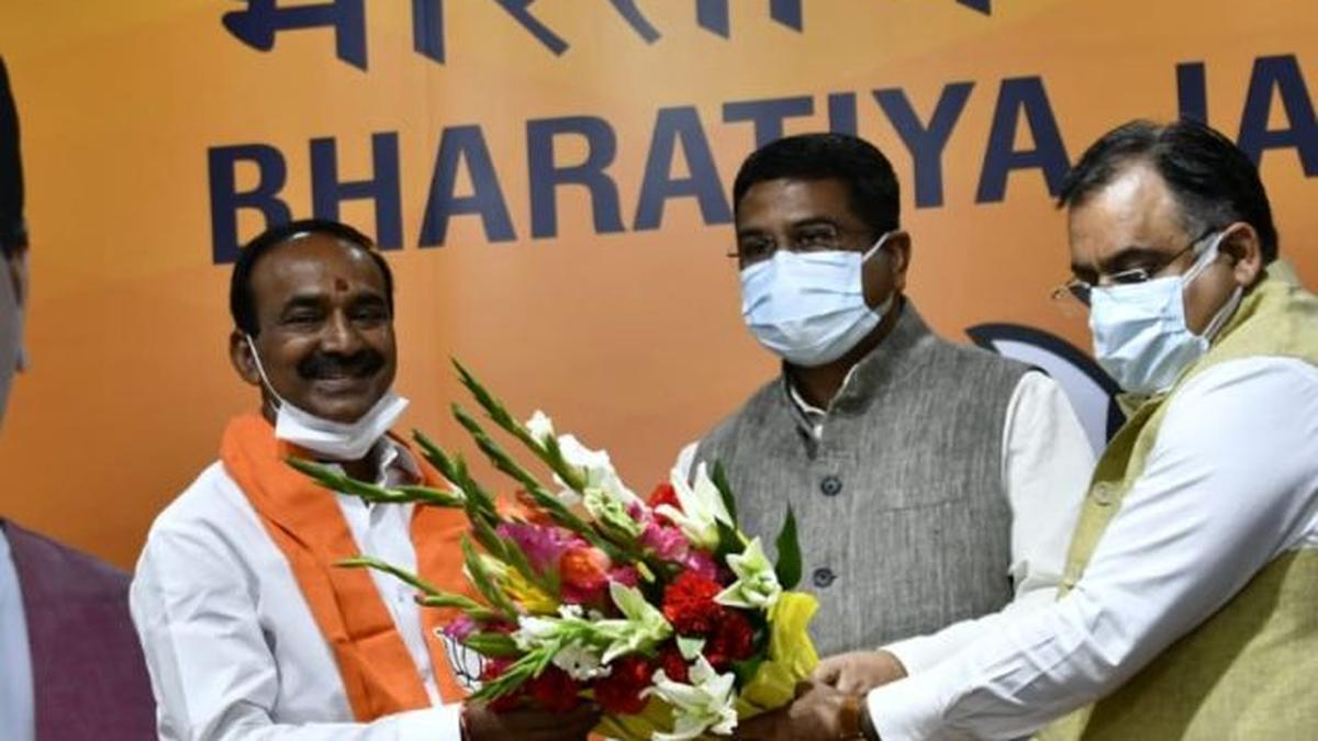 Former Telangana Minister Eatala Rajender joins BJP - The Hindu