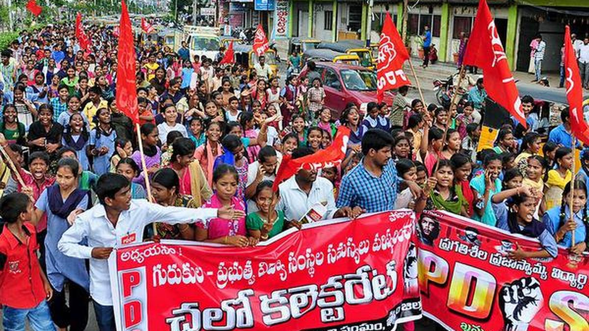 PDSU seeks improvement in conditions in TS Gurukuls - The Hindu