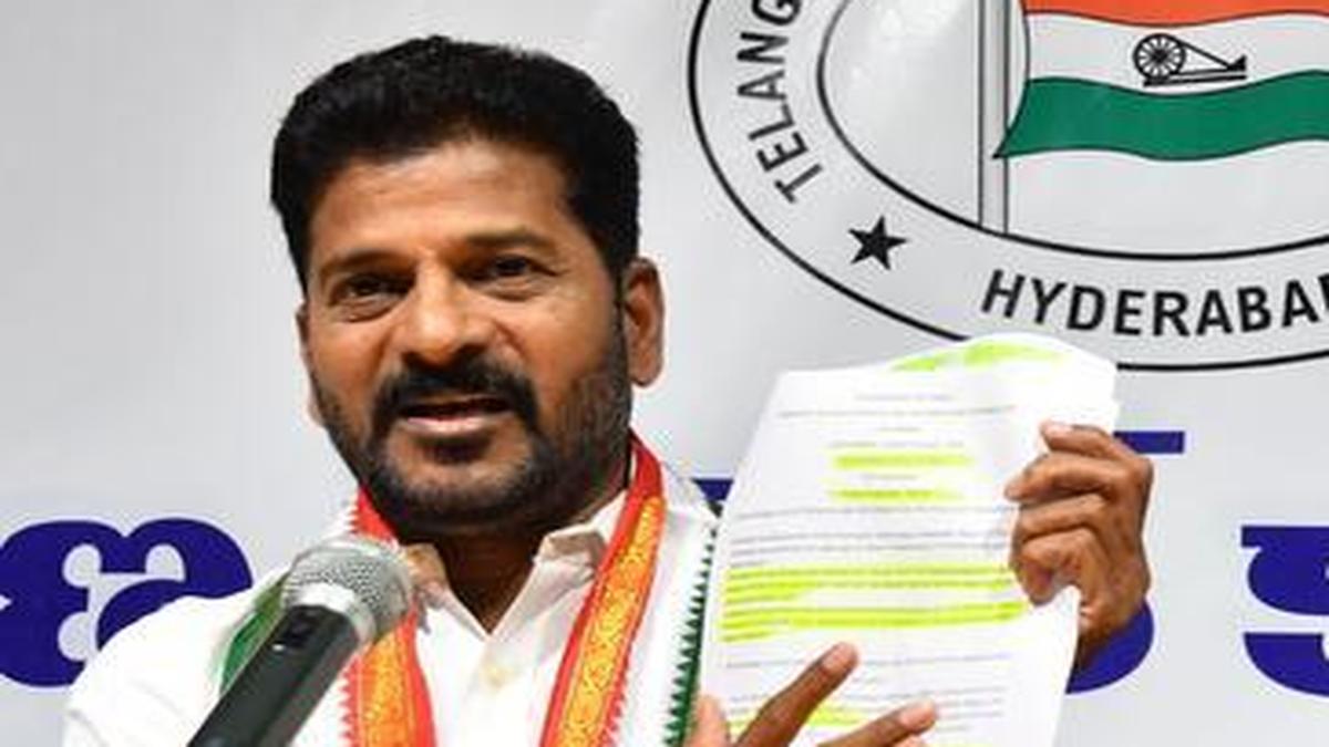Revanth Reddy demands CBI probe into Devaryamjal lands issue - The Hindu