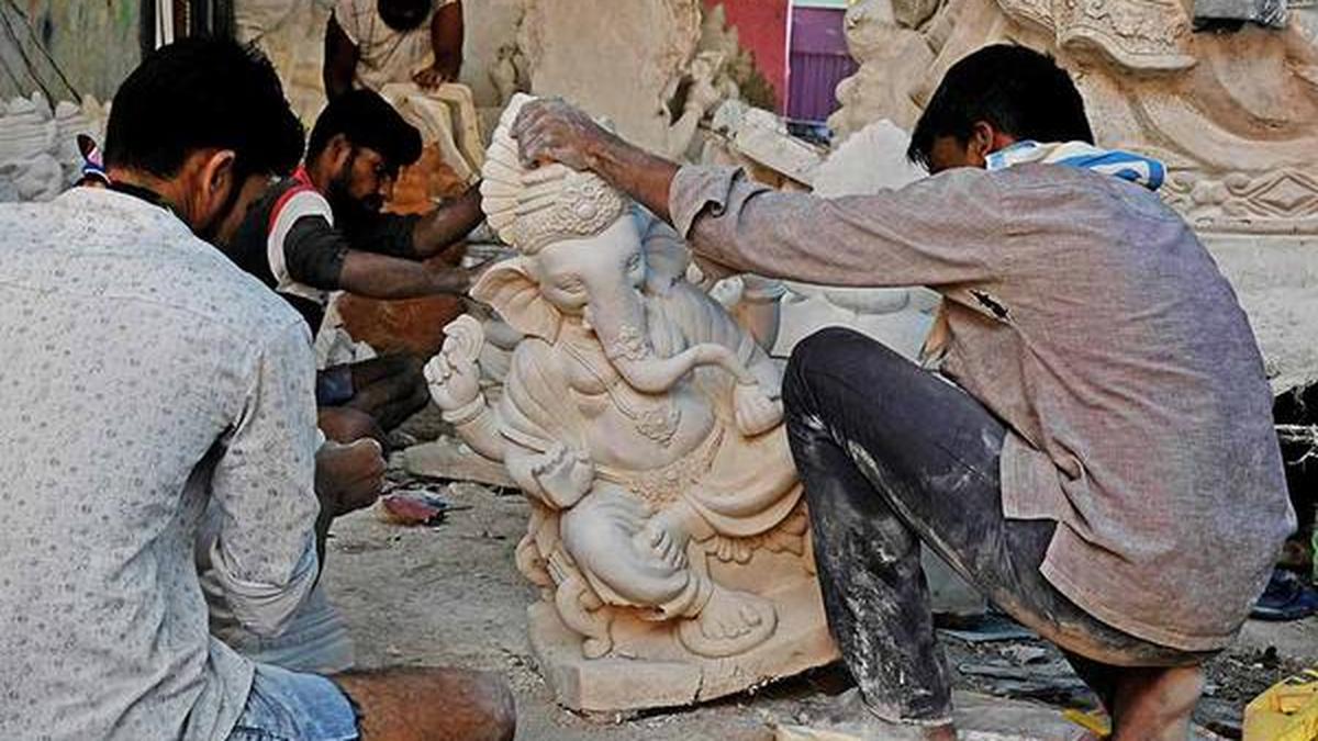 Most idol-makers return home - The Hindu