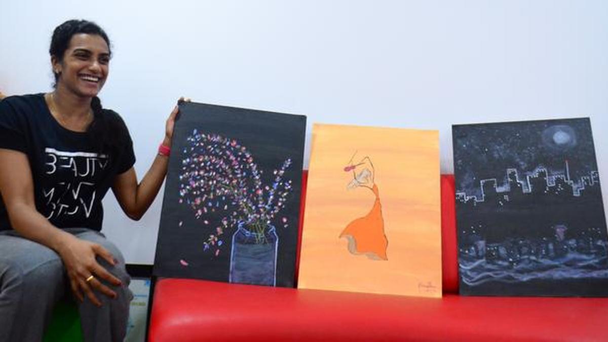 Sindhu shows her artistic side - The Hindu