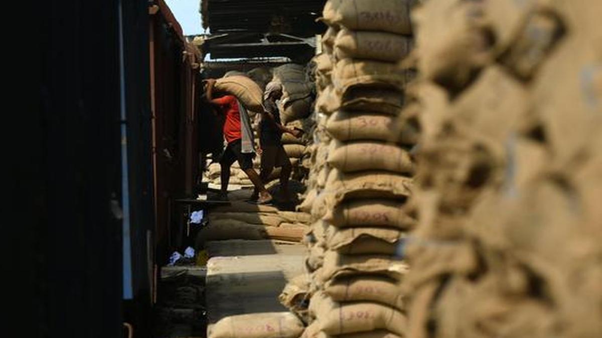 FCI moving rice to needy States, creating godown space - The Hindu