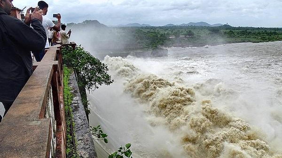 Kadem water released into Godavari - The Hindu