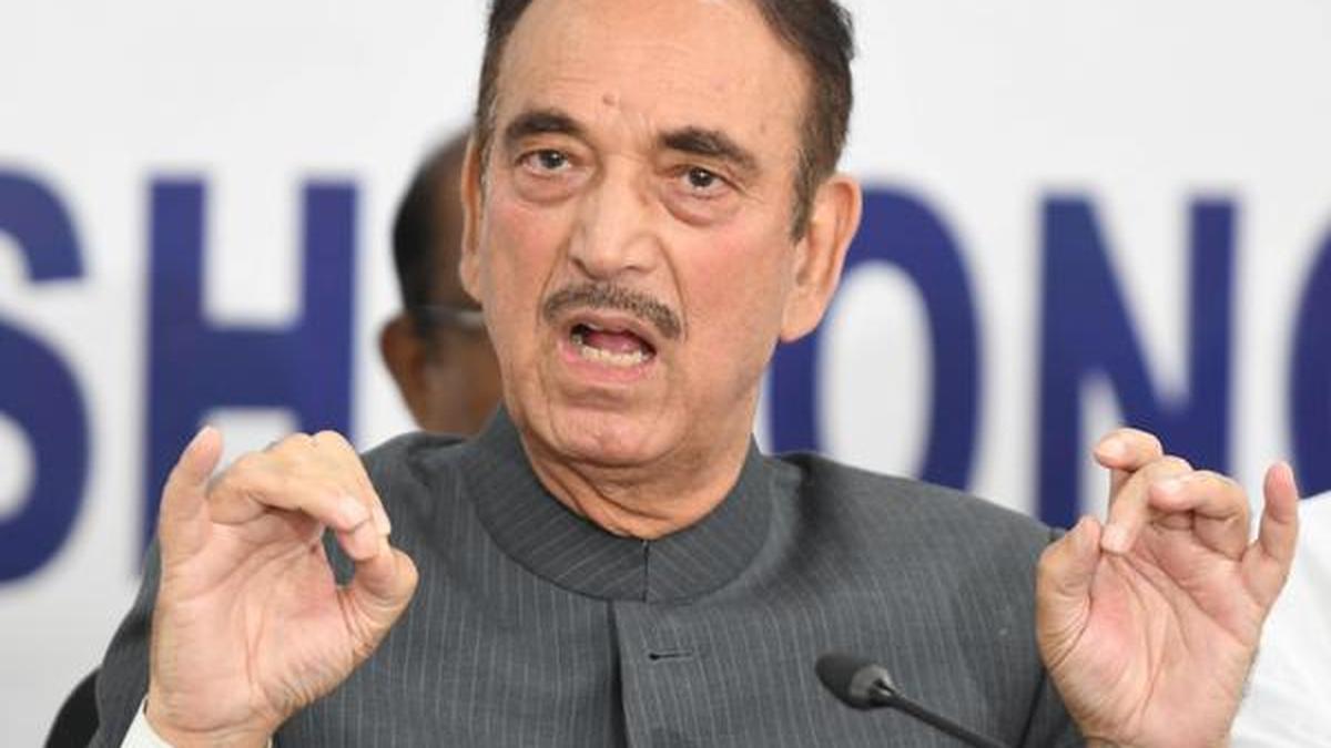 Not floating a new party now, can’t say about future: Azad - The Hindu