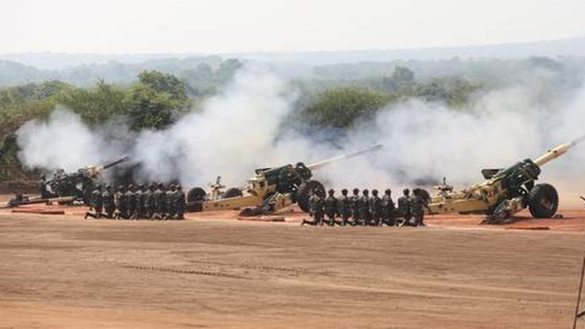 Army inducts new artillery guns after three decades - The Hindu