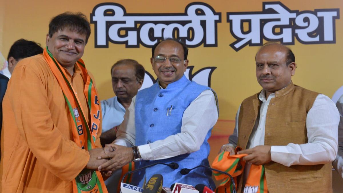 Bijwasan MLA Devinder Sehrawat joins BJP - The Hindu