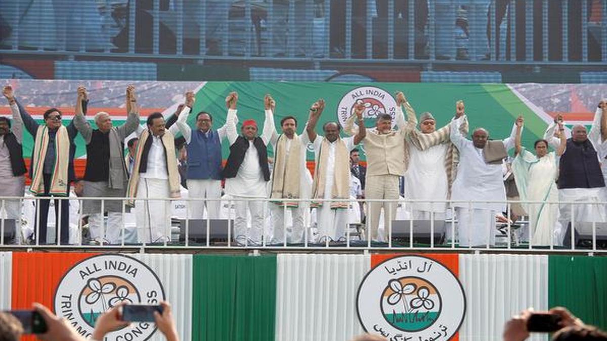 Kolkata Opposition rally: BJP flags tensions among parties - The Hindu
