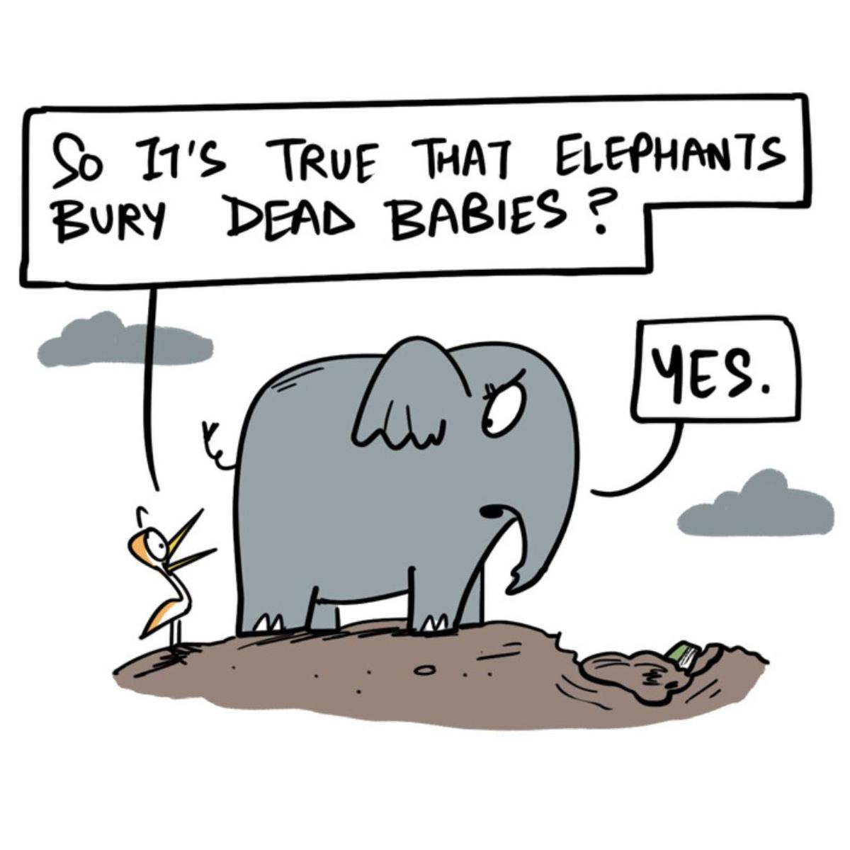 Green Humour by Rohan Chakravarty on elephant conservation - The Hindu