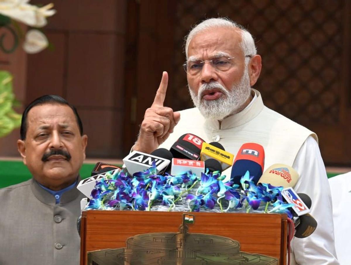 PM Modi ahead of new Lok Sabha’s first session: People want substance not slogans - The Hindu