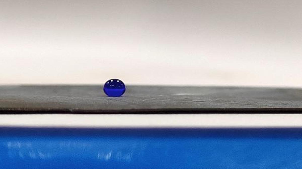 Superhydrophobic coating to save metallic surfaces - The Hindu