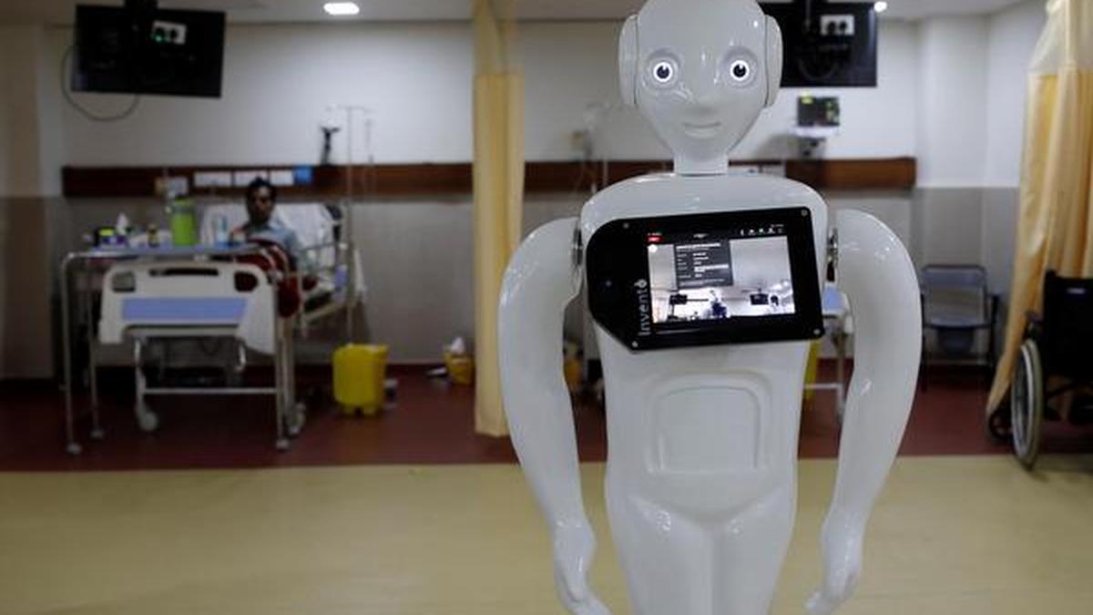 Mitra the robot helps Covid patients in India speak to loved ones - The ...