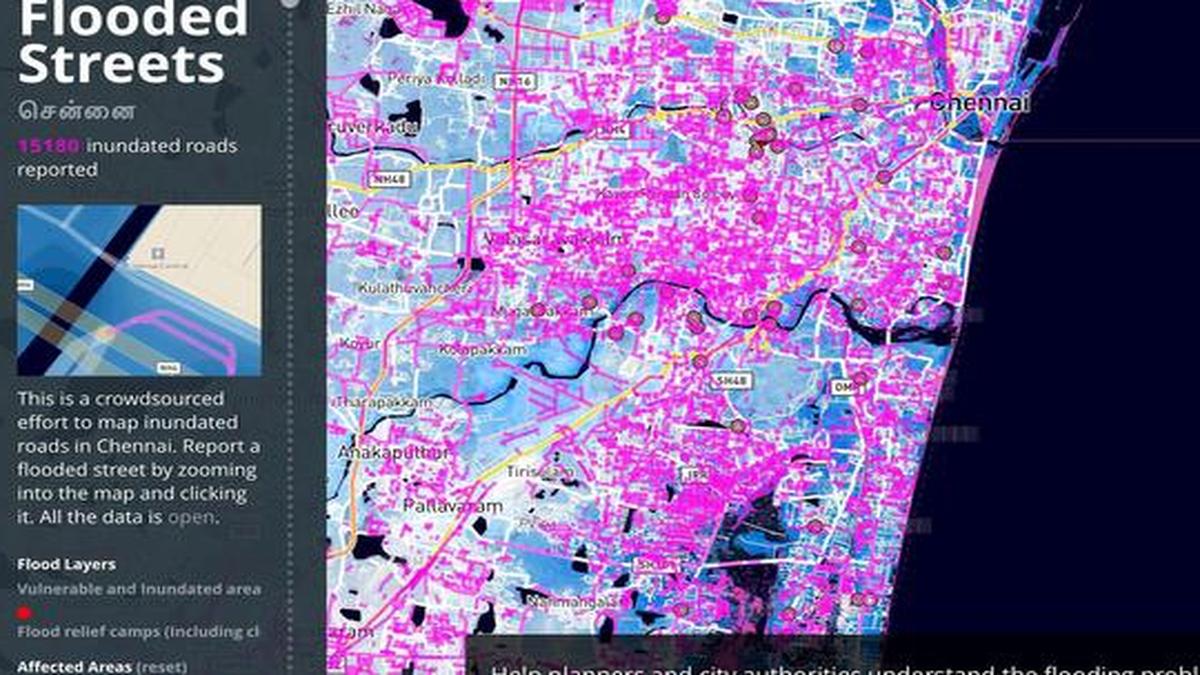 Chennai’s flood map recognised by the UN - The Hindu