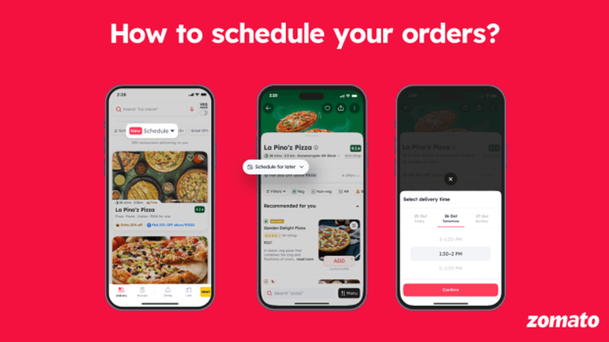 Zomato users can now schedule order 2 days in advance - The Hindu