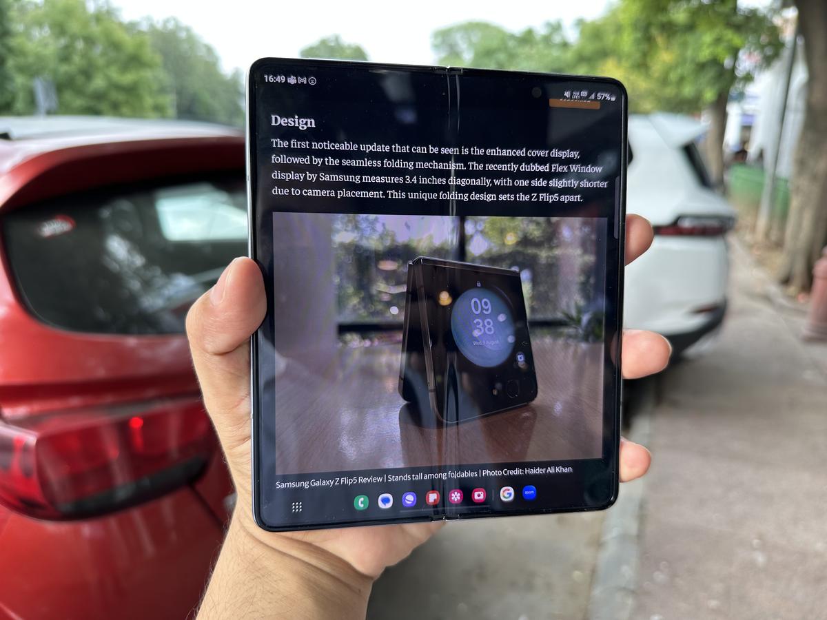 Samsung Galaxy Z Fold5 Review | Still the frontrunner - The Hindu