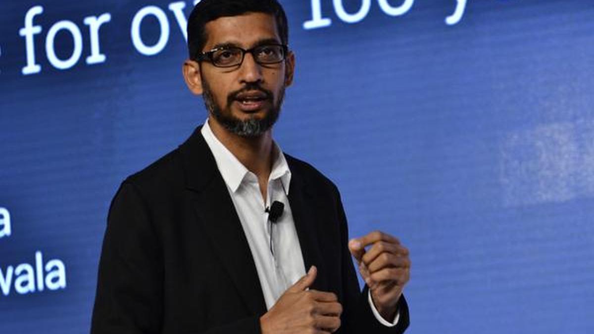 Google CEO Pichai discusses the cheese in burger - The Hindu