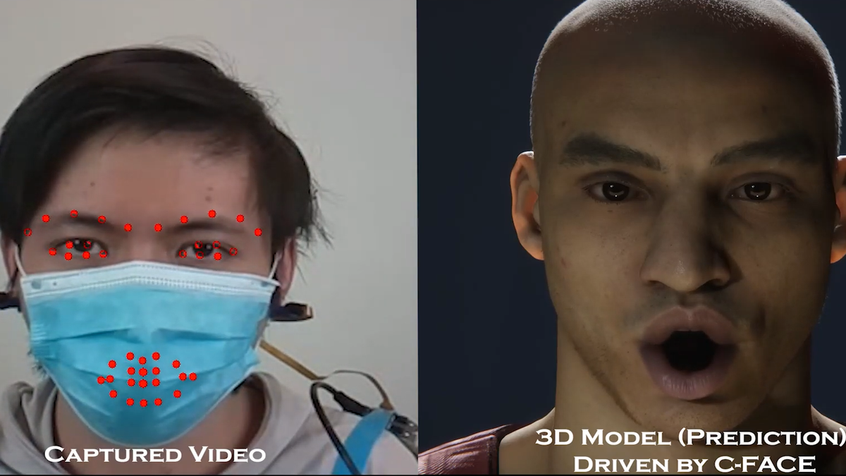 Watch | A wearable that can track facial expressions while wearing ...