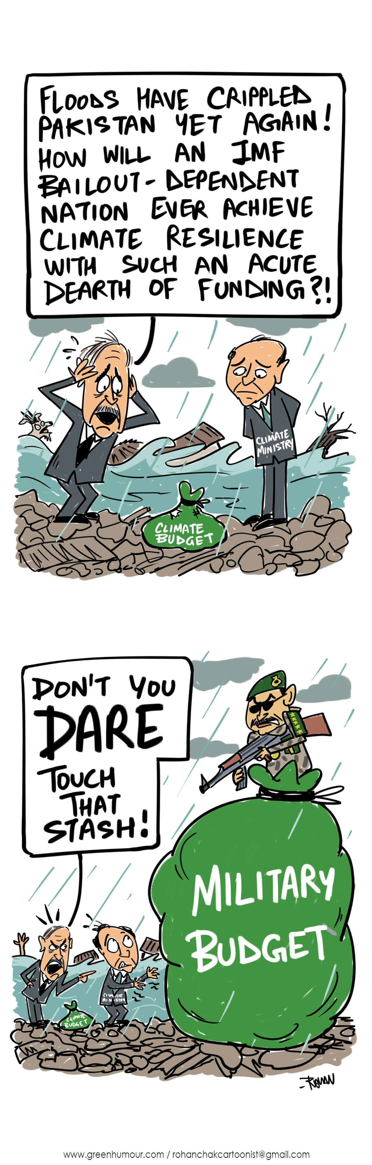 Floods in Pakistan | Green Humour by Rohan Chakravarty - The Hindu