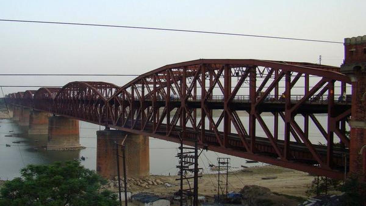 Bridge over the River Ganga - The Hindu