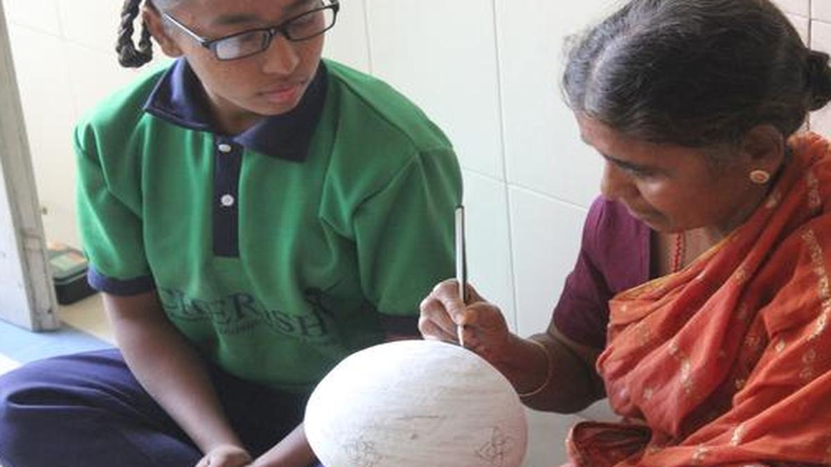 Reinventing the skip-generation family through art - The Hindu