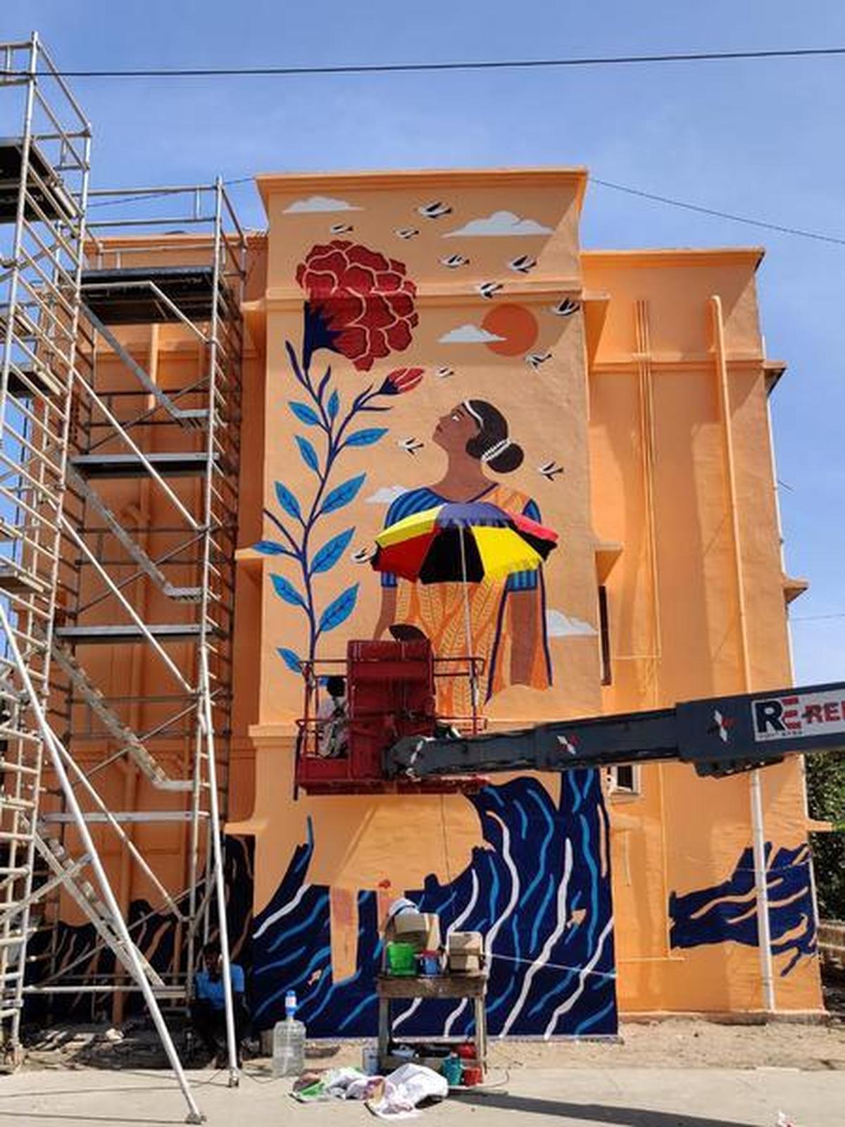 Kannagi Nagar art district Chennai - The Hindu