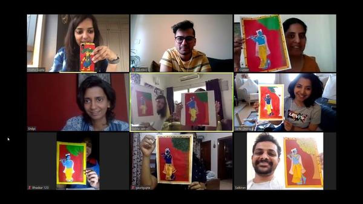 COVID-19: Folk art thrives through online classes in lockdown - The Hindu