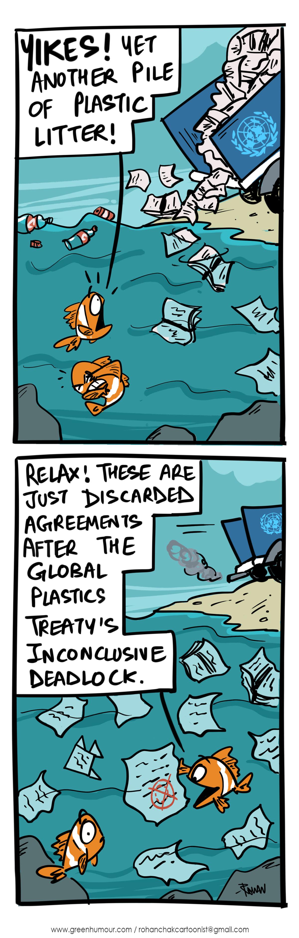 Global plastic treaty | Green Humour by Rohan Chakravarty - The Hindu