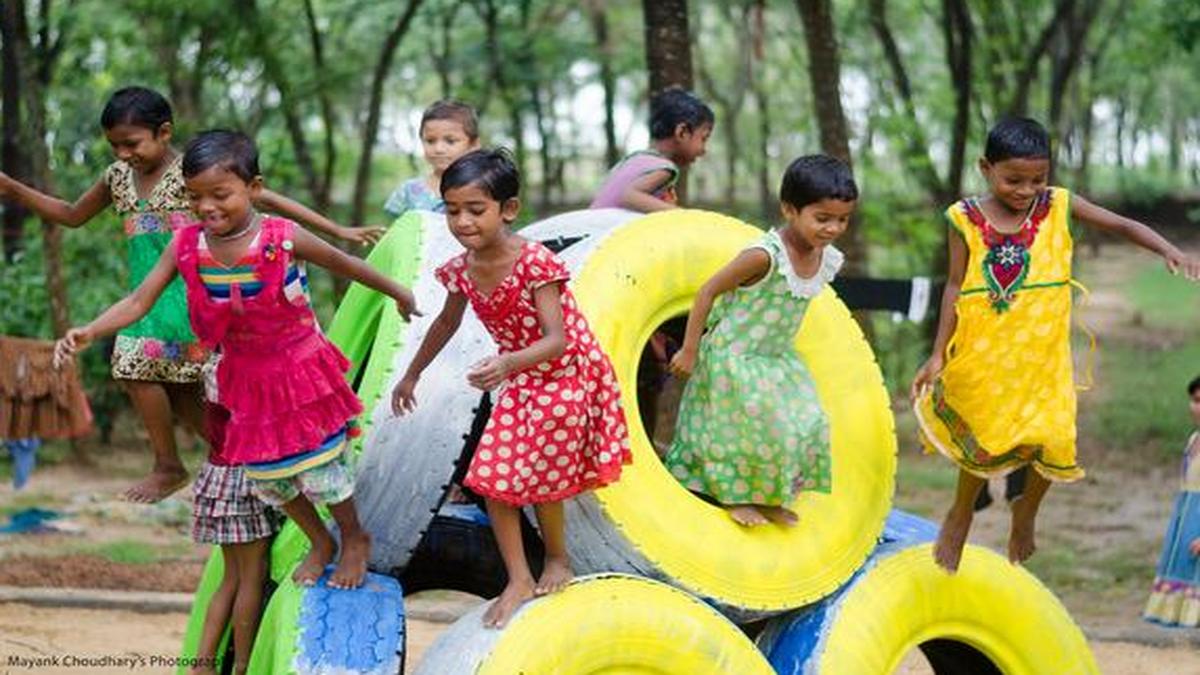 Using tyres, this Indian architect has built 250-plus playgrounds ...