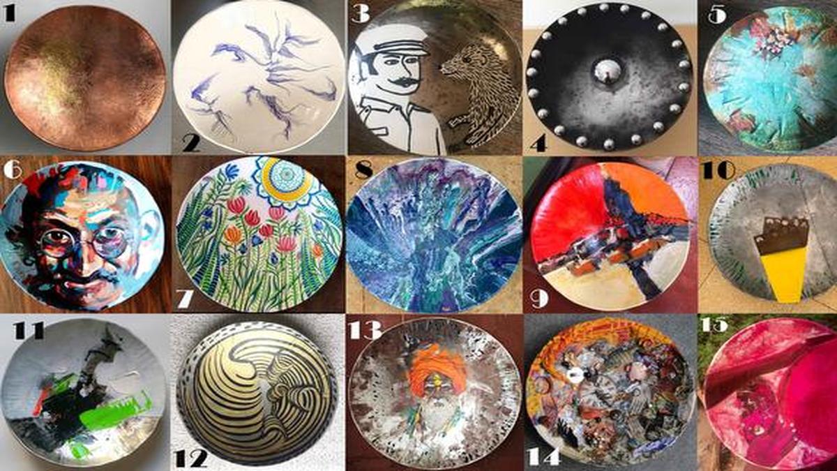 The bandli, a metal plate used to mix concrete, is now a canvas for ...