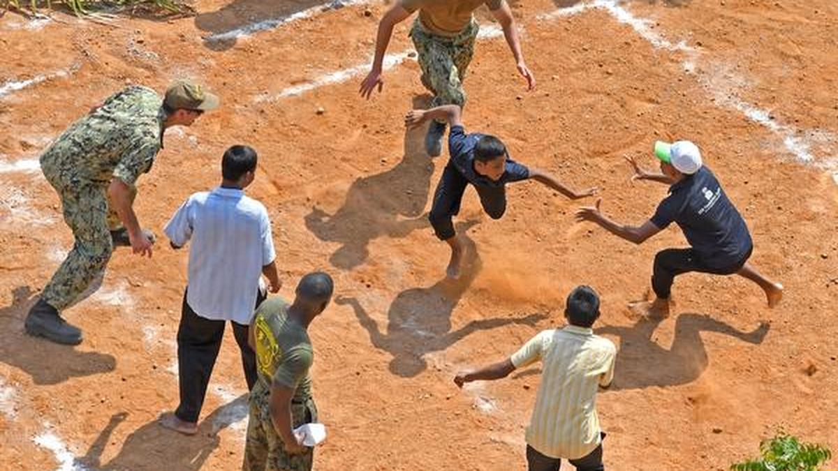 US marines play kabbadi and musical chair with Viskhapatnam’s school ...