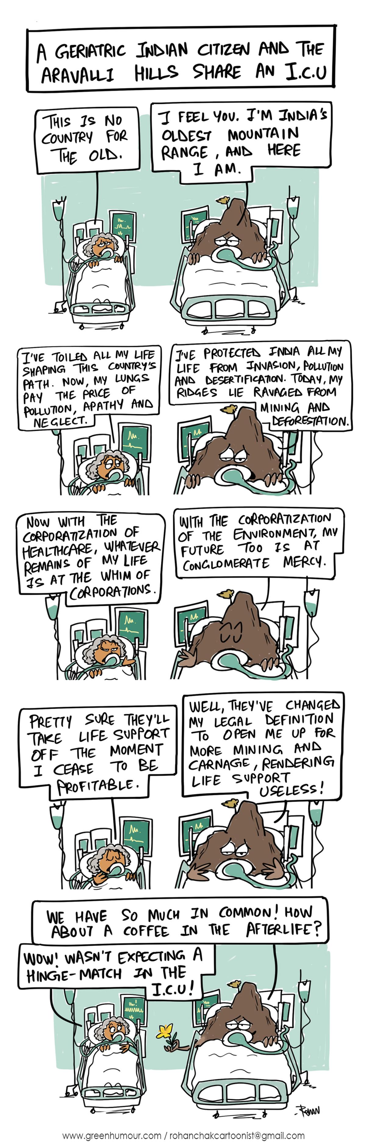 On the Aravalli Hills | Green Humour by Rohan Chakravarty - The Hindu