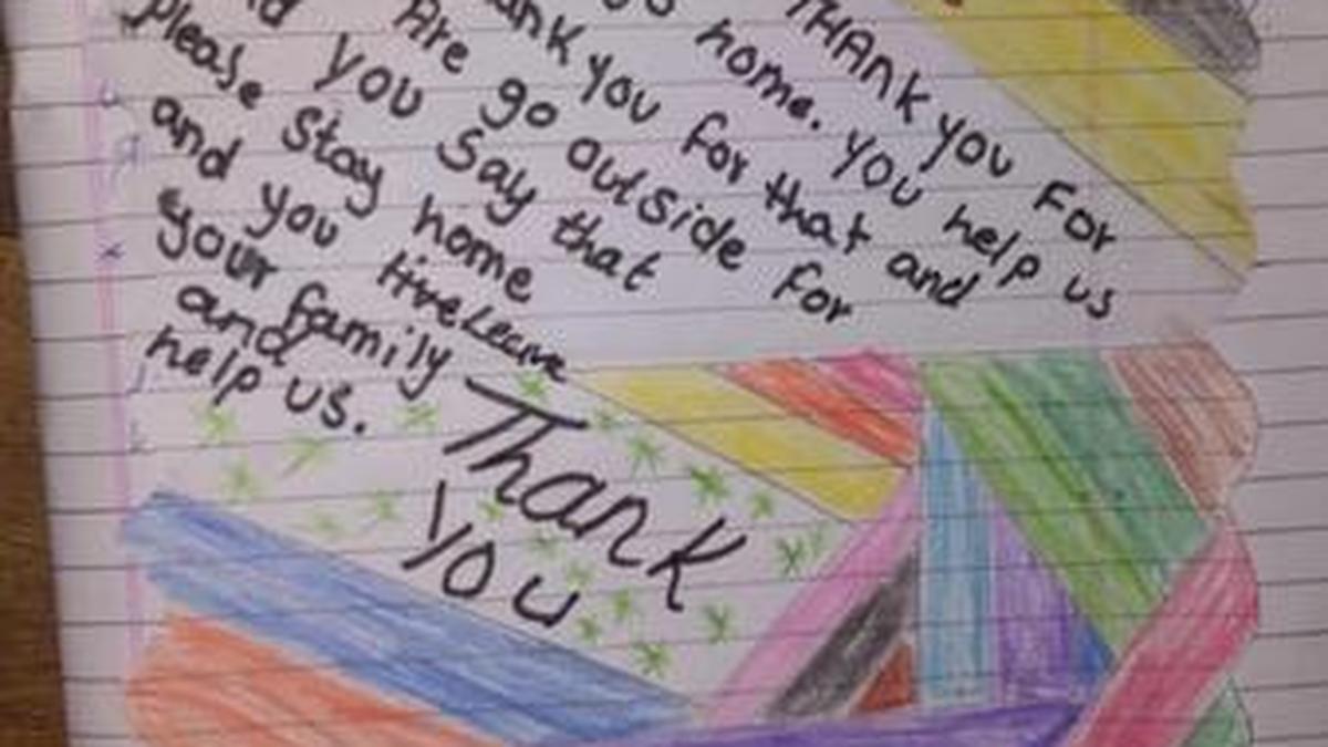 This initiative sends letters to frontline workers during the ...