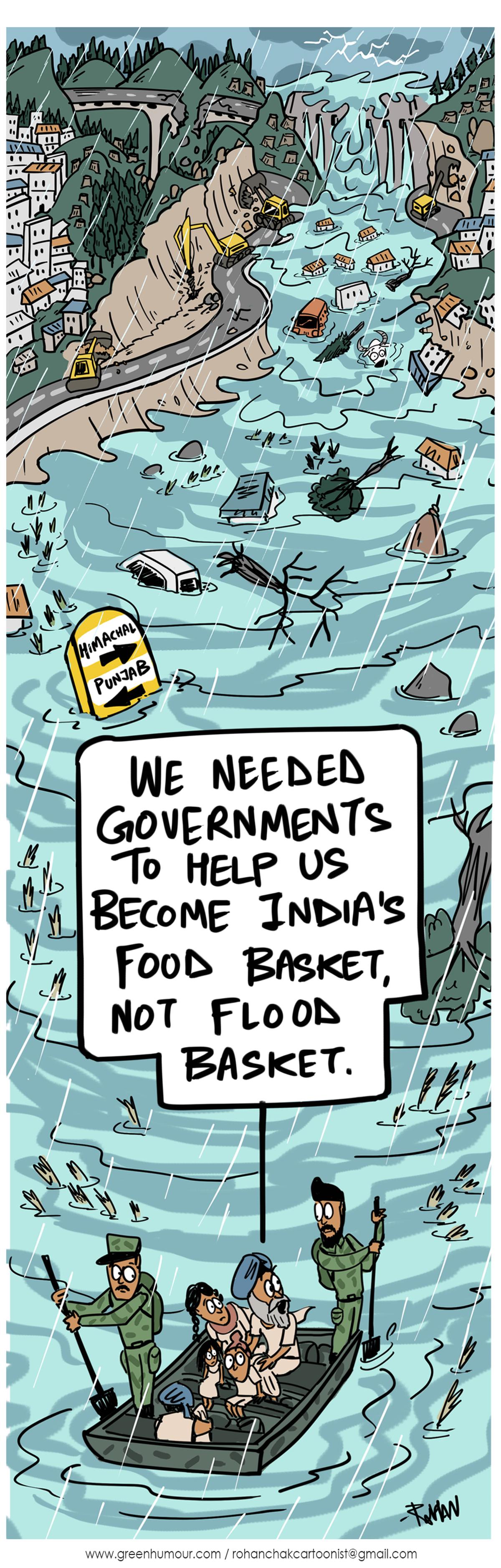 Punjab floods | Green Humour by Rohan Chakravarty - The Hindu