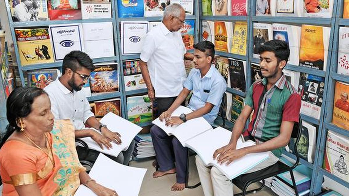Braille magazines for the visually-challenged in Madurai - The Hindu