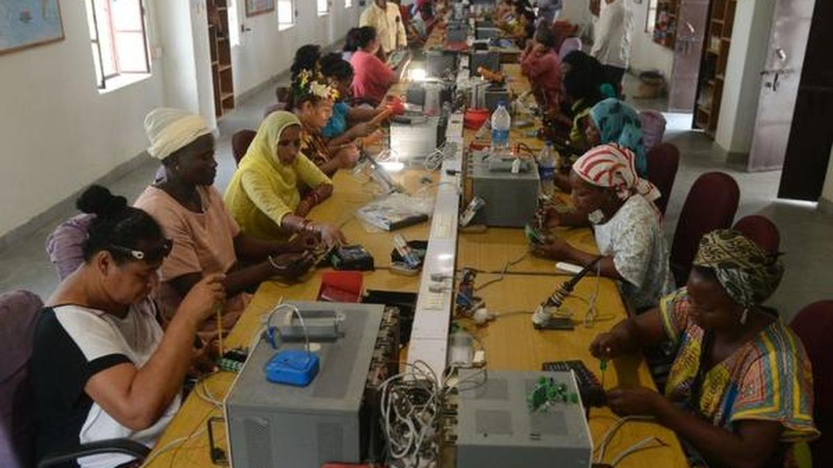 ‘Solar Mamas’ power up women’s development - The Hindu