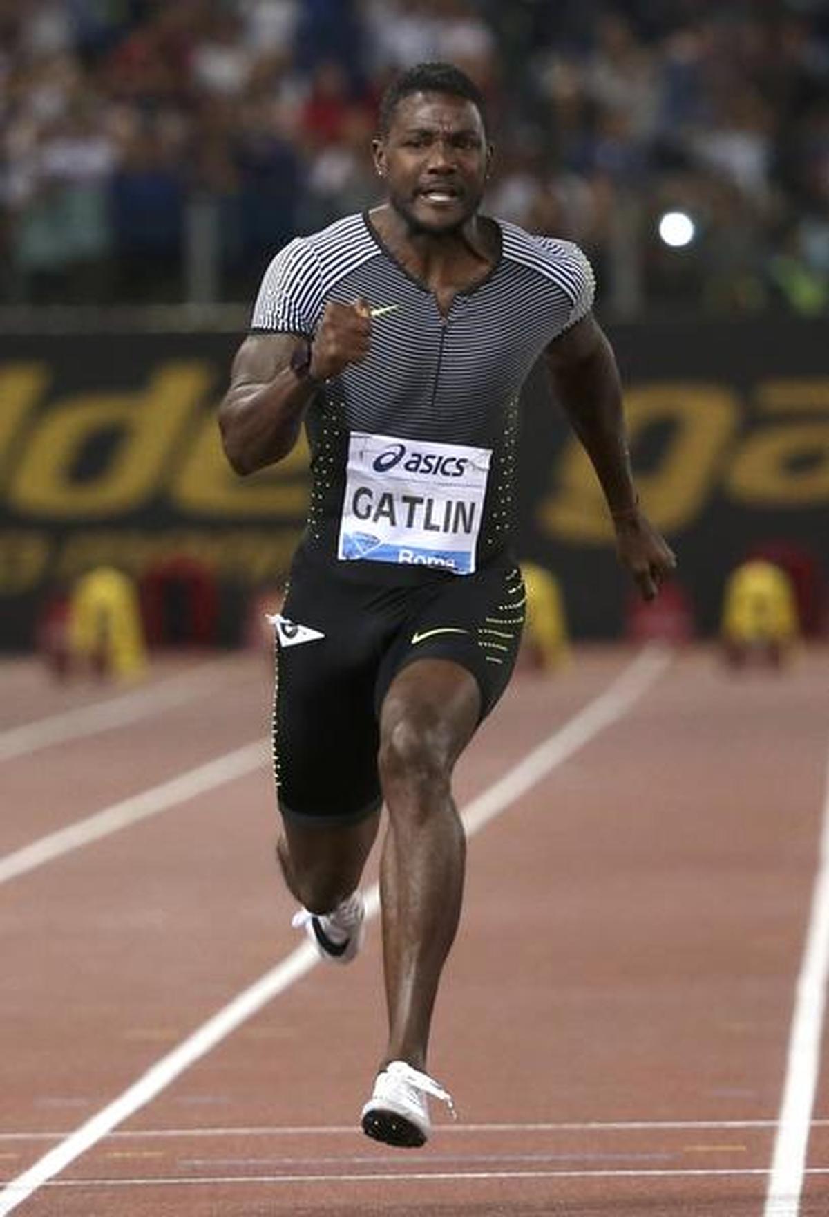 Gatlin trumps De Grasse, Thompson shines at World Relays - The Hindu
