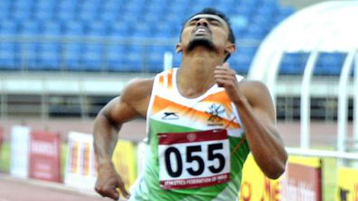 Anas sets a new National mark - The Hindu