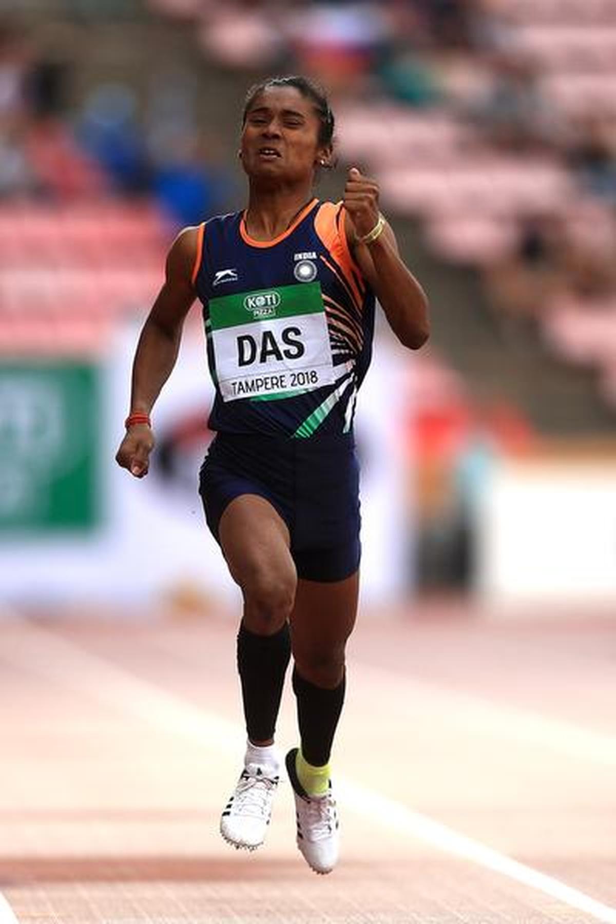 Hima Das wins second international gold inside a week - The Hindu