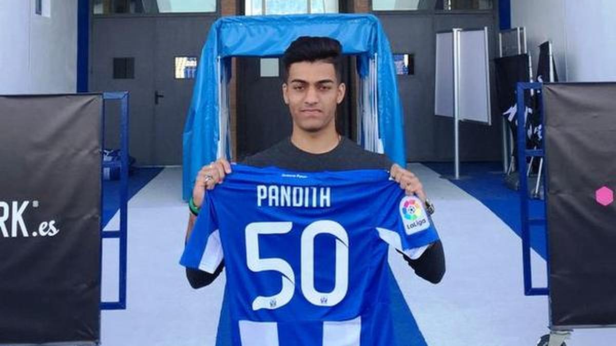 Pandita signs professional contract with La Liga club - The Hindu