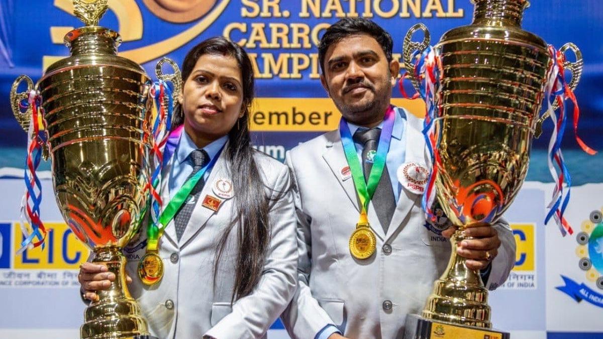 Rashmi Kumari, K. Srinivas emerge national carrom champions - The Hindu